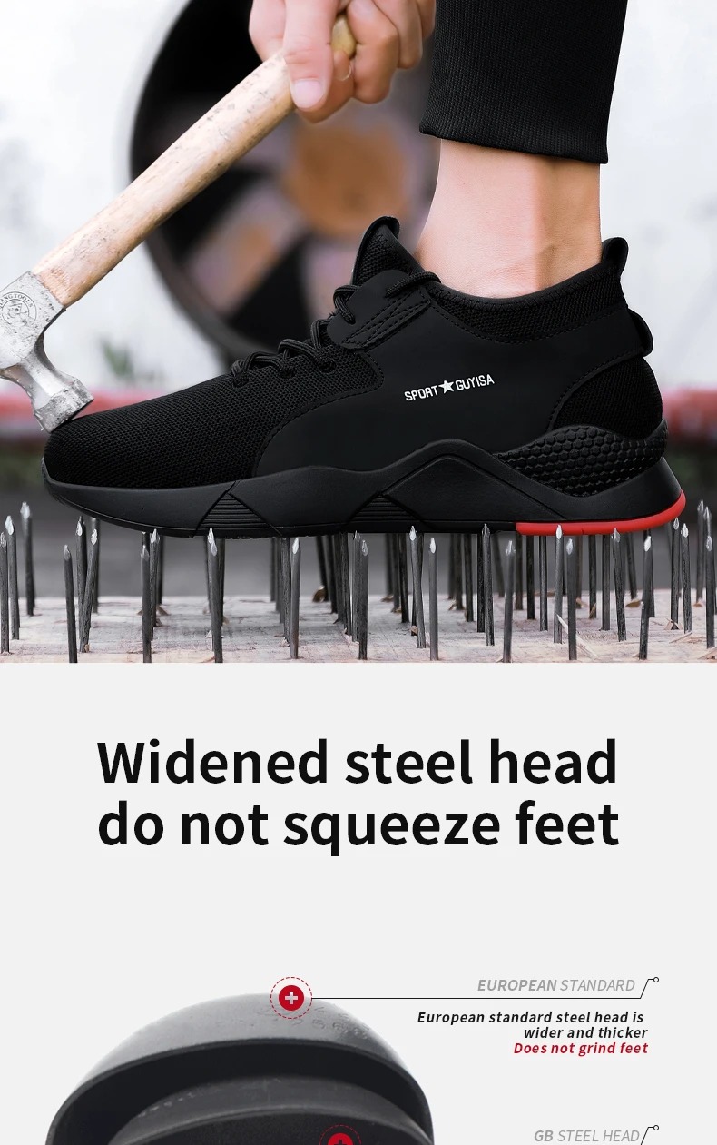 Breathable Steel Toe Safety Shoes - Wily Bear